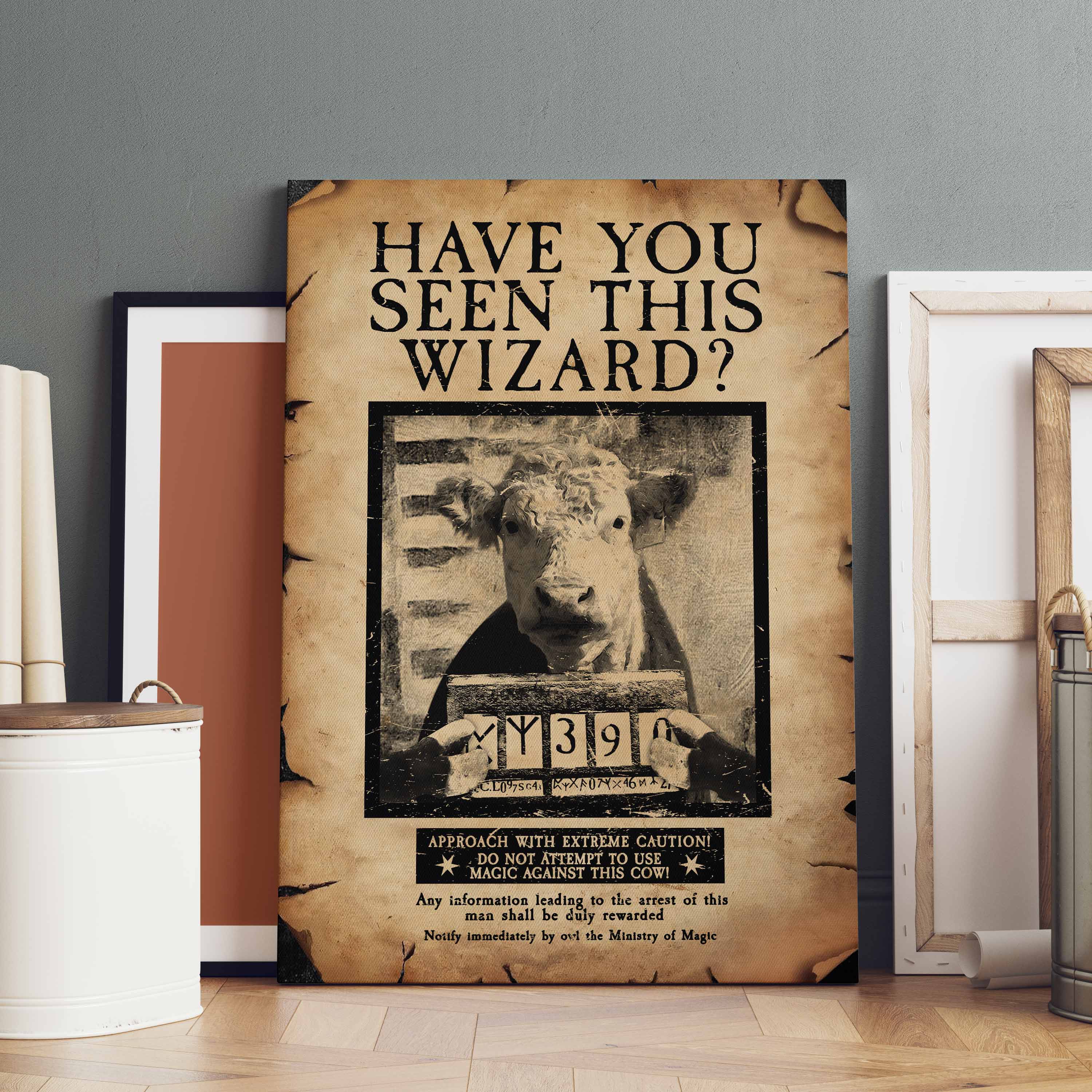 Joycorners Hereford The Wizard Portrait Canvas – Joy Corner
