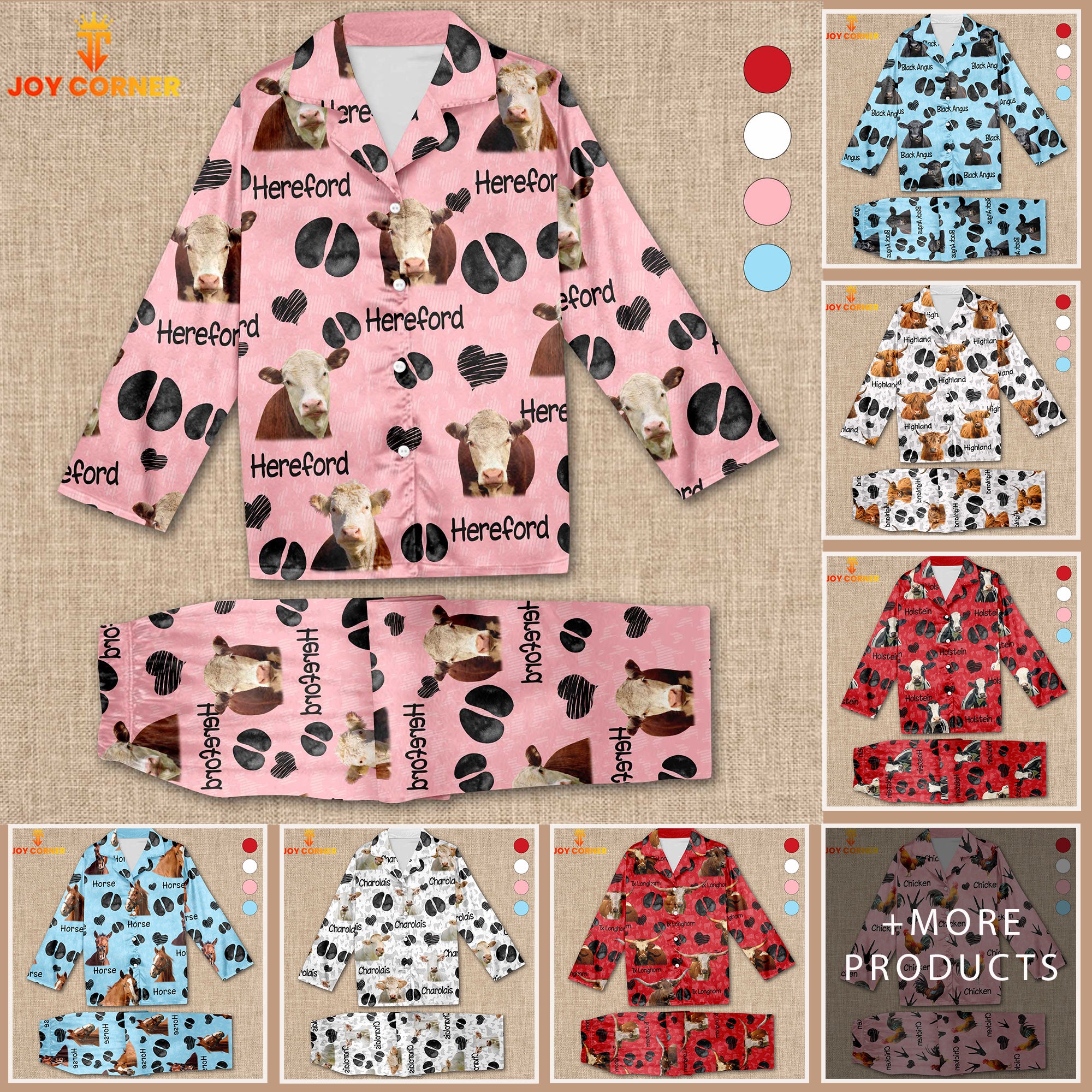 JC Cattle Pajamas Collection – Joy Corner