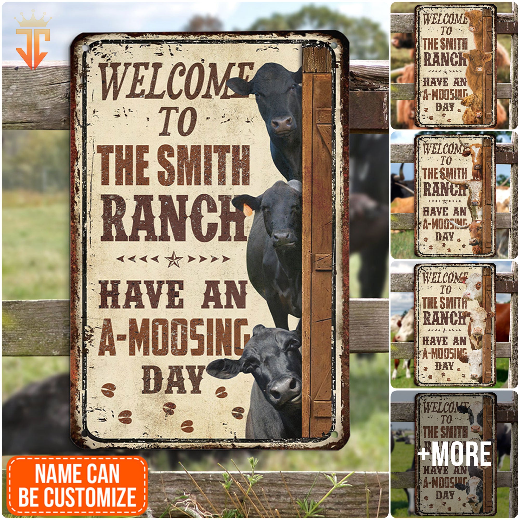 JC Metal Sign For Farm Lovers – Joy Corner