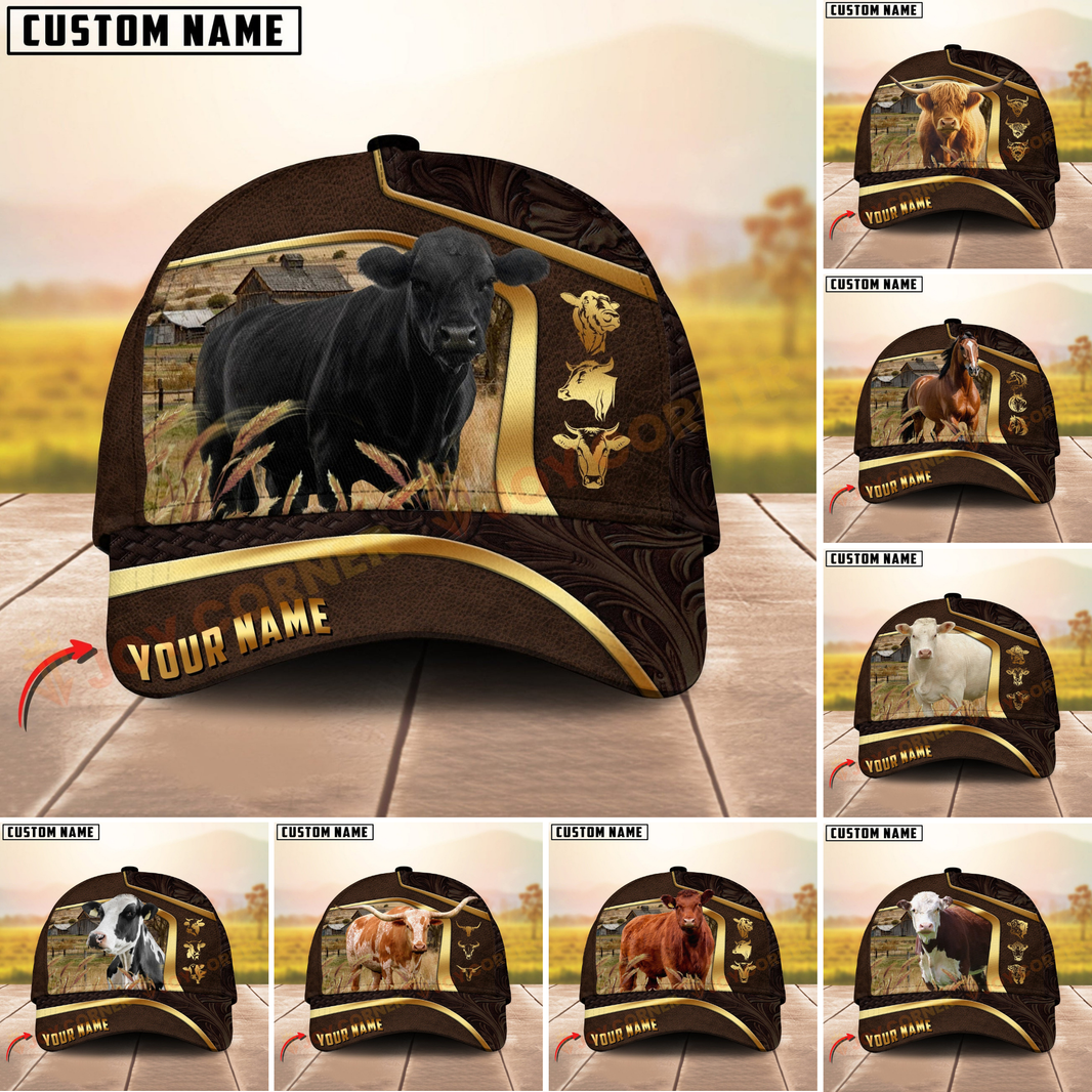 JC Cattle Custom Name And Farm Name 3D Classic Cap – Joy Corner