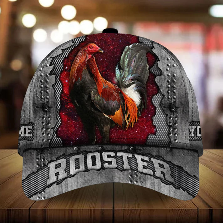 Joycorners Custom Name Rooster Lovers 3D Printed Cap – Joy Corner